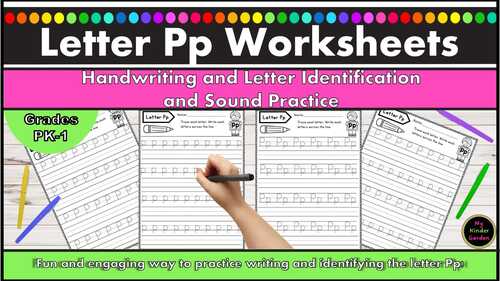 Letter P Handwriting Worksheets Kindergarten Alphabet Writing Practice ...