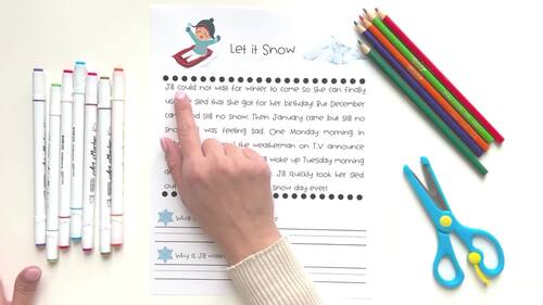 Winter Short Stories~WH Questions, Story Retell, Sequence, Inference ...