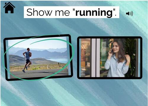 Receptive Identification of Verbs: Boom Cards Full Version | TPT