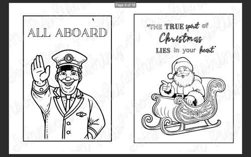 THE POLAR EXPRESS Movie Guide Activity Kit, Printable Instant Download,