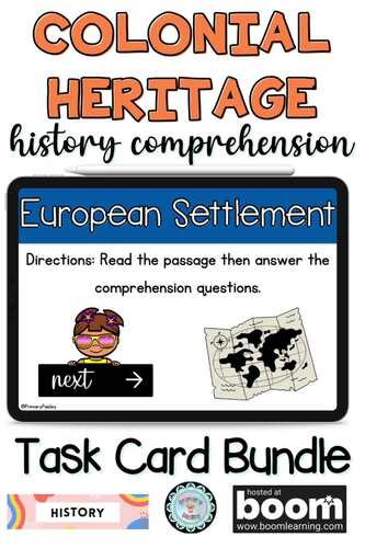 Colonial Heritage | Boom Cards Bundle | Digital Resources | US History