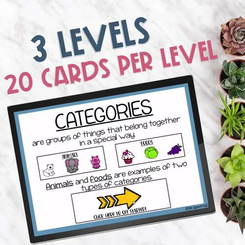 Categories Boom Cards™ | Distance Learning by The Speech Owl | TpT