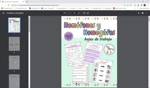 Homófonos y Homógrafos by Dual Language Helper Ayudante Bilingue