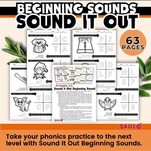 Sound It Out Beginning Sounds | Early Literacy Skills| Phonics ...