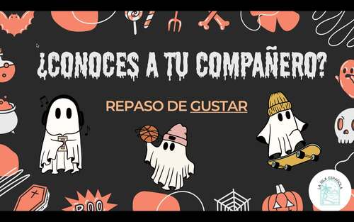 Halloween Gustar Review Game | Do you know your classmate? by La Isla ...