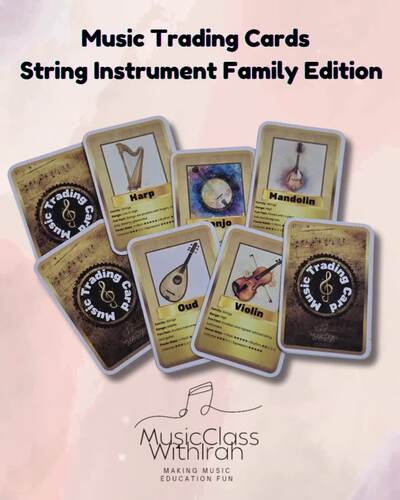 Music Trading Cards – String Instrument Family Edition | Music ...