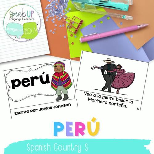 Perú Spanish Peru Country Study Reader & Activities Print & Digital ...