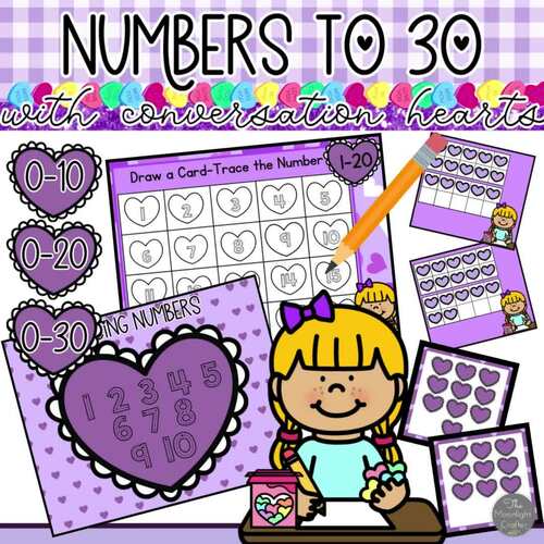 Conversation Heart Math Centers and Activities for Preschool and ...
