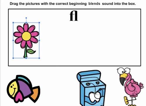 Phonics: Beginning Blends 1 Interactive Google Slides (Distance Learning)