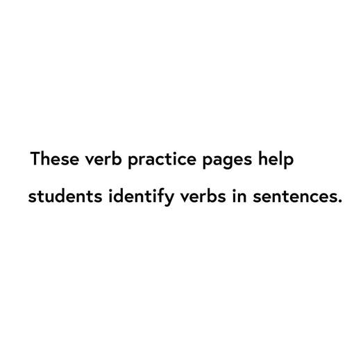 Verbs Printables and Interactive Notebook Templates PRINT AND DIGITAL