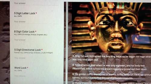 Ancient Egypt Digital Breakout / Escape Room by ProjectBasedSixth