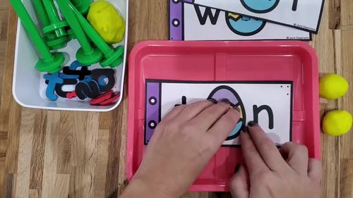 Easter Missing Sound CVC SMASH Cards - Morning Work Tubs, Centers