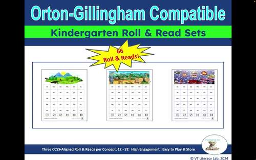 IMSE-Compatible Decodable Phonics Roll & Read Sets, Kindergarten ...
