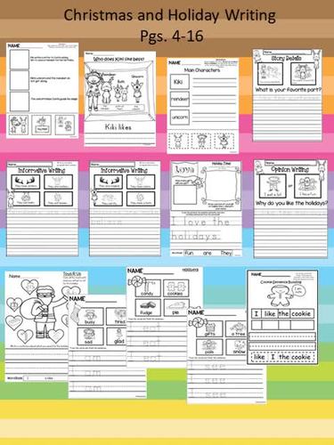 Christmas Writing for K-2 (Never Let a Unicorn Meet a Reindeer) | TPT