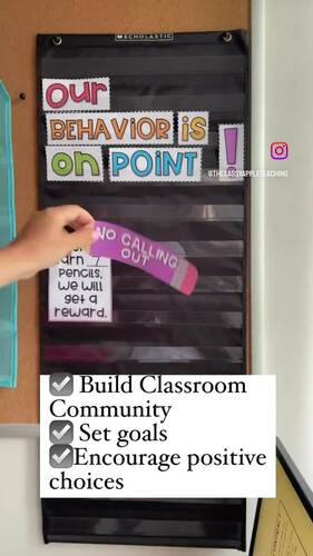 Whole Class Incentives Behavior Tracker August Pencils Classroom Management