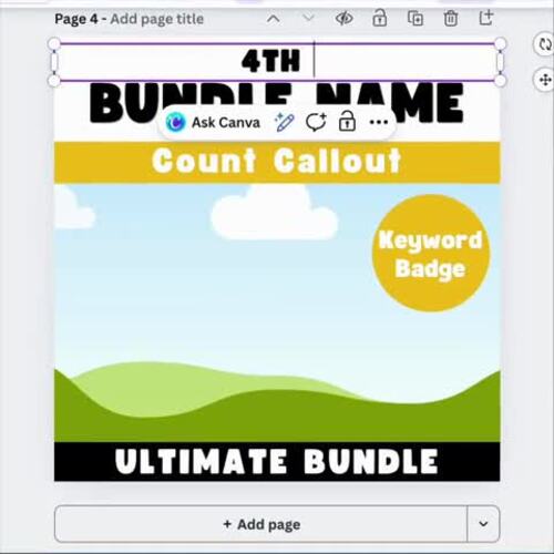 Cover + Thumbnail Templates for Bundled Resources | Canva Designs | TPT ...