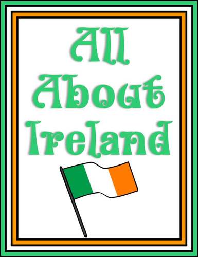 All About Ireland: Non-Fiction Book and Worksheets by Cindy's Treasures