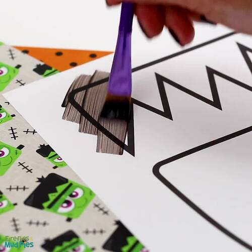Frankenstein Craft for Halloween by Fireflies and Mud Pies | TPT