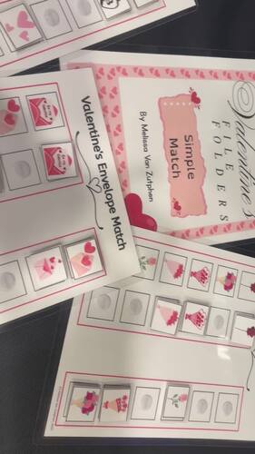 Valentine s Day Independent Work Tasks Autism File Folders Printable ...