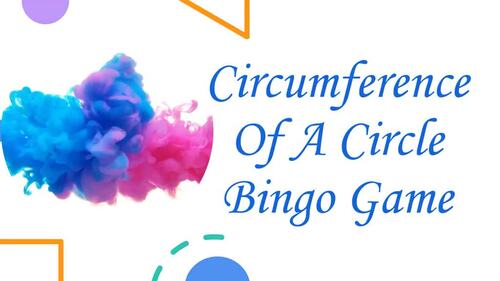 Circumference Of A Circle Maths Bingo Game Activity by Worksheet Whisperer