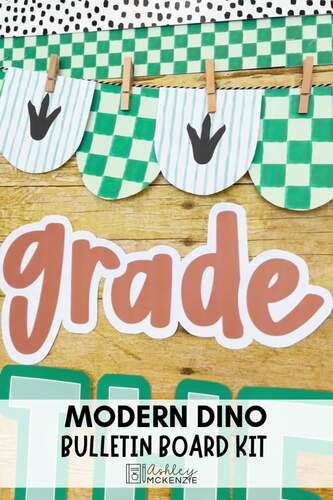 Modern Dinosaur Classroom Theme | Back To School Bulletin Board Kit