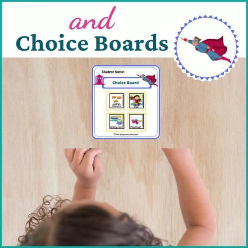 Superheroes Token Economy (ABA) Token Board by The Responsive Educator