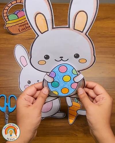 Easter Craft Kindergarten | Easter Craft Activities | Easter Bunny Craft
