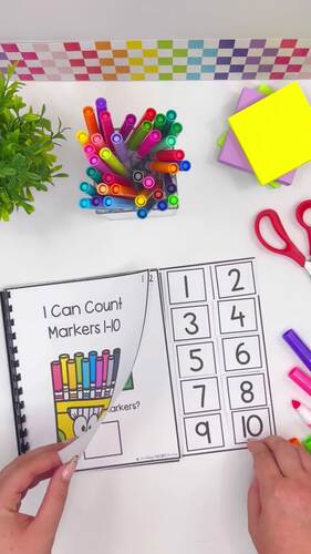I Can Count Markers Numbers 1-10 by Teaching Future Leaders | TPT