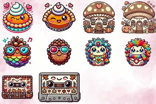 Retro Autumn PNG Groovy Pumpkin Clipart Fall PNG Cozy Autumn Vibes ...