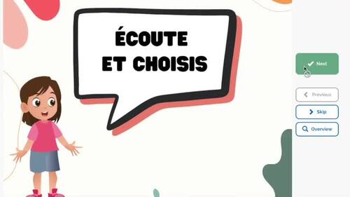 French Clothing Clothes audio activities BOOM CARDS Les vêtements SET 1