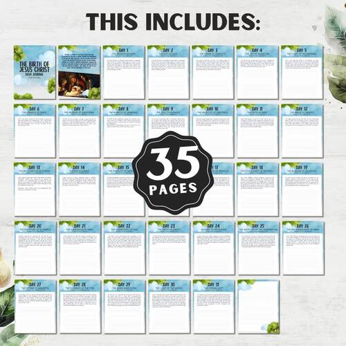 30-Day Devotional Journal Template, Students, Homeschool & Youth Ministry