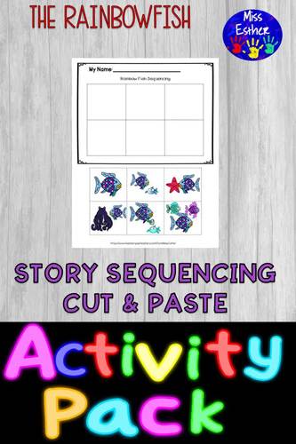 Rainbow Fish Activity Pack - 9 Resources "I Like to Share!" by Miss Esther