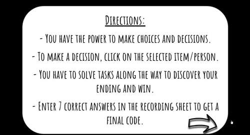 Choose a Path Create your own story One Two Step Equations Adventure ...