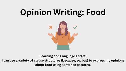 Bundle Scaffolded Opinion Writing ESL, ELD, EL Newcomer Level 1 PDF ...