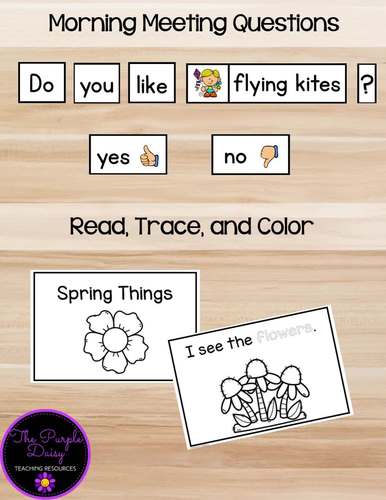 Spring Reading Activities for Preschool PreK Kindergarten | TpT