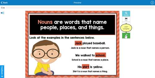 Noun Boom Cards - Type the Noun by Second Grade Smiles | TPT