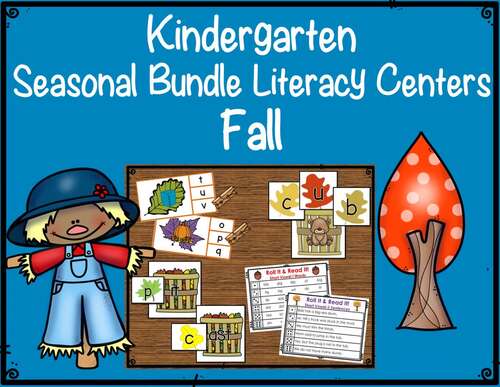 Kindergarten The Four Seasons Literacy Centers Bundle | TPT