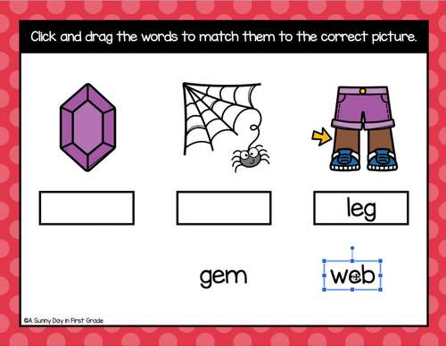 Short e CVC Activities for Google Slides™ - Distance Learning | TpT