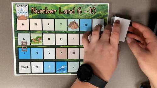 Math Center: Subitizing 6 - 10 Board Game | PreK, K | Math Station ...