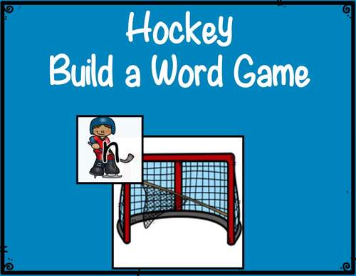 Hockey Themed Build a Short Vowel CVC Word by The Teaching Scene by Maureen