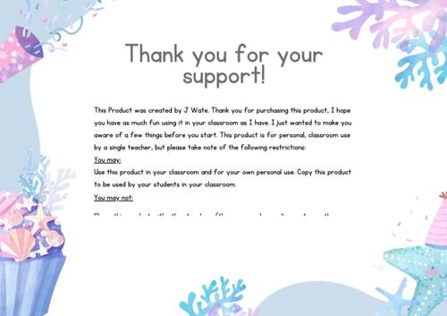 Birthday Certificates for Birthday Rings & Special Days - Ocean Themed ...