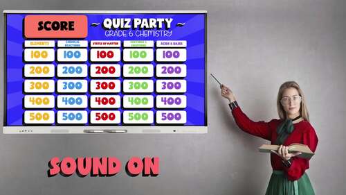 5 Quiz Party Games Bundle - 6th Grade Science Interactive Review Activities