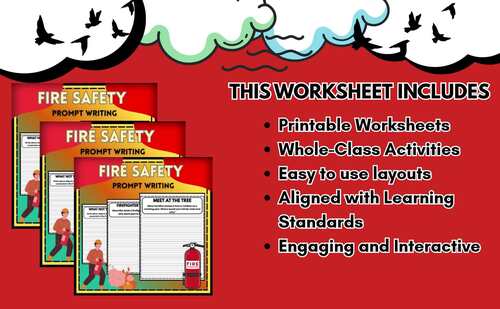 Flames of Imagination: 20 Fire Safety Writing Prompts for Kids Grade 3-5