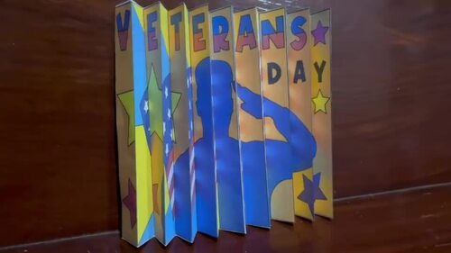 Veterans Day Craft Agamographs Project & Coloring pages | Bulletin Board