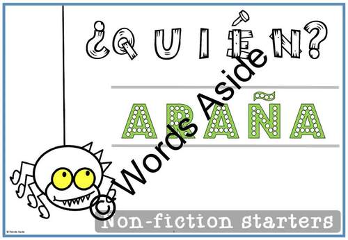 Spanish Reading Writing Nonfiction Expository Text by Words Aside