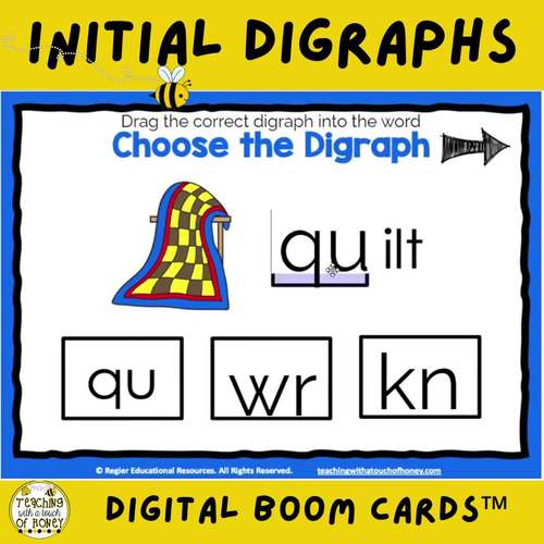 Consonant Digraphs Phonics Activities | Initial Digraphs 1st Grade Boom ...