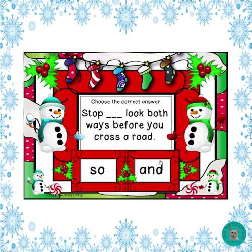Christmas Snowman Conjunctions Winter Boom Cards™ by The British Kitty