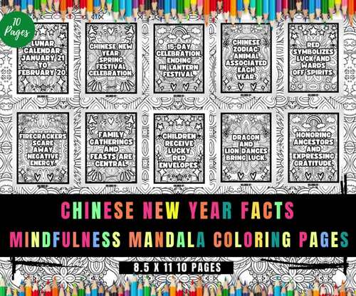 Chinese New Year Facts, 4th Grade Morning Work For Mindful and Calm ...