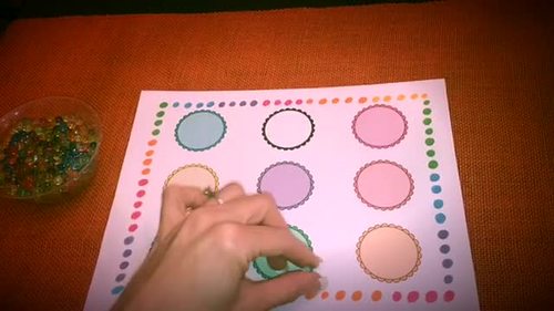 Water Bead Activity Cards - Build the letter Build the number Sort by color