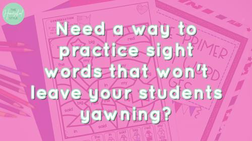 Seasonal Morning Work Sight Word June Coloring Pages Editable Activities